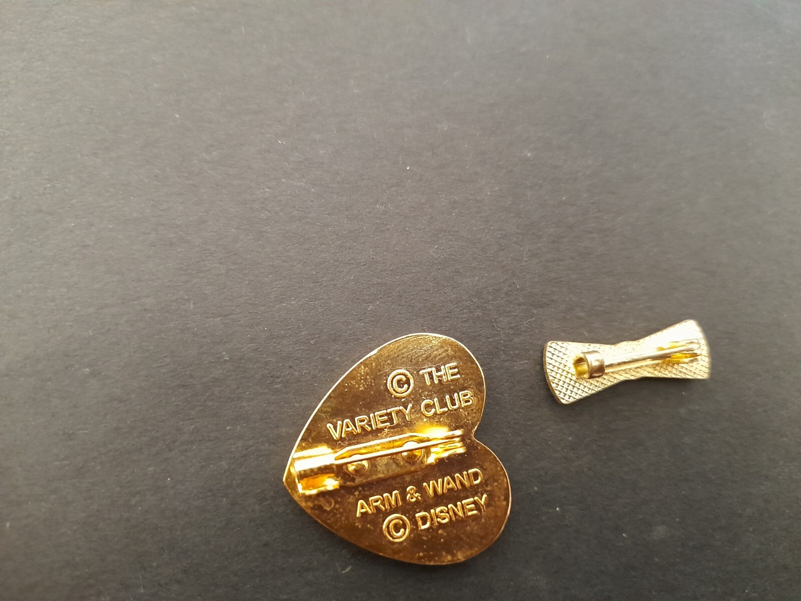 Vintage Disney Variety club brooch + bonus bow tie brooch As new ...