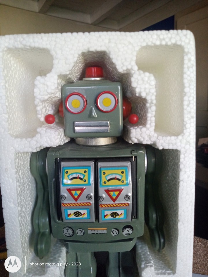 Vintage TIn B/O Space Walk Man Robot 12in Mib | eBay