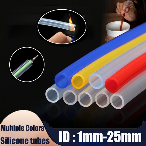 Silicone Tube 1mm-25mm ID Multiple Colors Food Safe Vacuum Hose Pipe ...