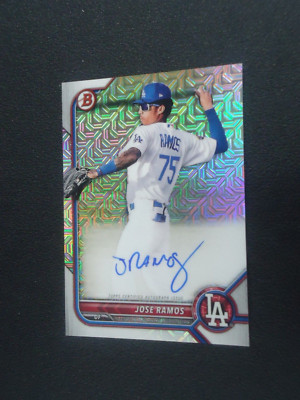 Jose Ramos 2022 BOWMAN CHROME MEGA BOX AUTO #BCMA-JR -- DODGERS | eBay