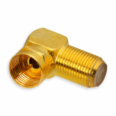F Winkeladapter Sat Stecker Winkel Adapter vergoldet F Buchse ...