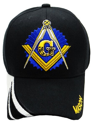 Mason Baseball Cap Freemasons Black Masonic Hat Masons, Compass and ...