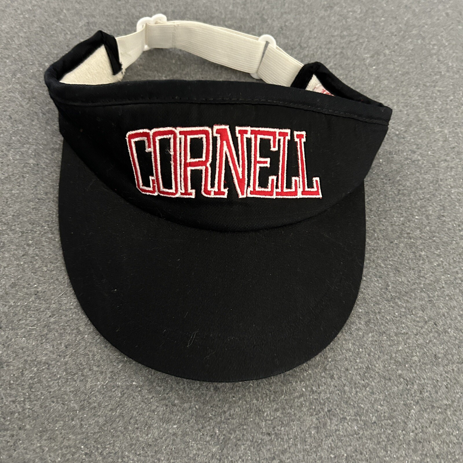 Vintage Cornell University Visor Hat Adjustable Blue Sewn Letters New ...