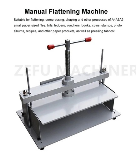 Manual Paper Flattening Machine Books Financial Vouchers Binding ...