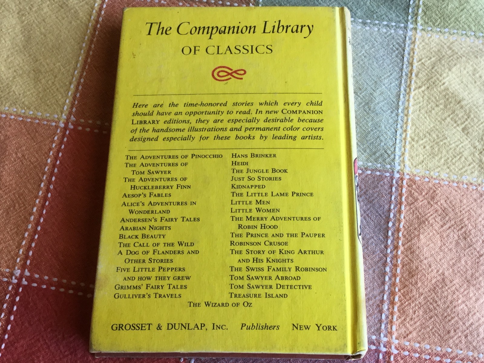 The Adventures of Pinocchio Book Companion Library 1965 Grosset ...