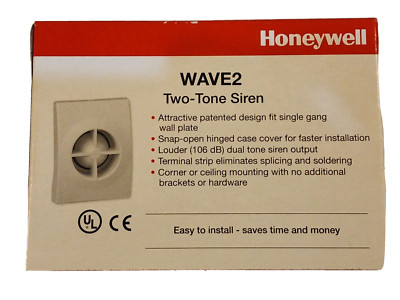 Honeywell Wave2 Two - Tone Siren (106 dB) Dual Tone Siren Output 12VDC ...