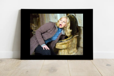Scary Movie Poster-Funny Bathroom Print-Anna Faris- Hand In Toilet ...