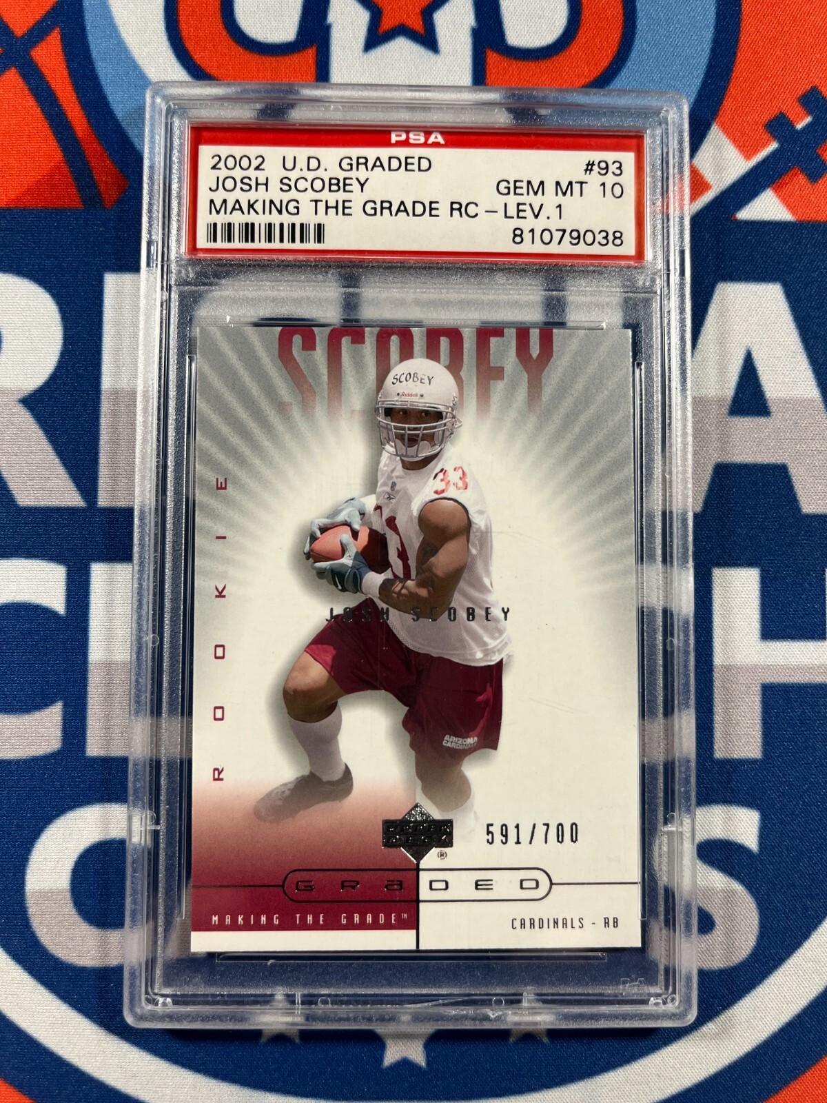 2002 U.D. Graded Making the Grade Level 1 /700 RC Josh Scobey #93 PSA ...