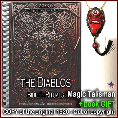 antique book satanic grimoire black magic esoteric manuscript occultism ...