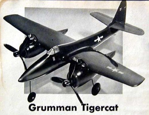 36" Grumman 7F7 Tigercat Twin Engine WWII Fighter 1946 How-To build ...