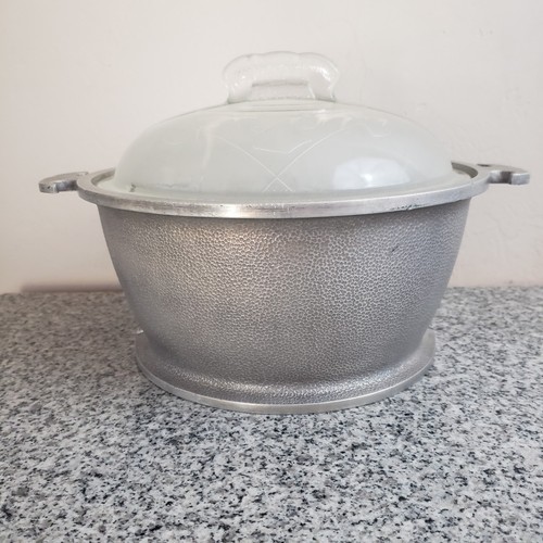 Vtg Guardian Service Aluminum Cookware Round Roaster Pot w Glass Lid ...