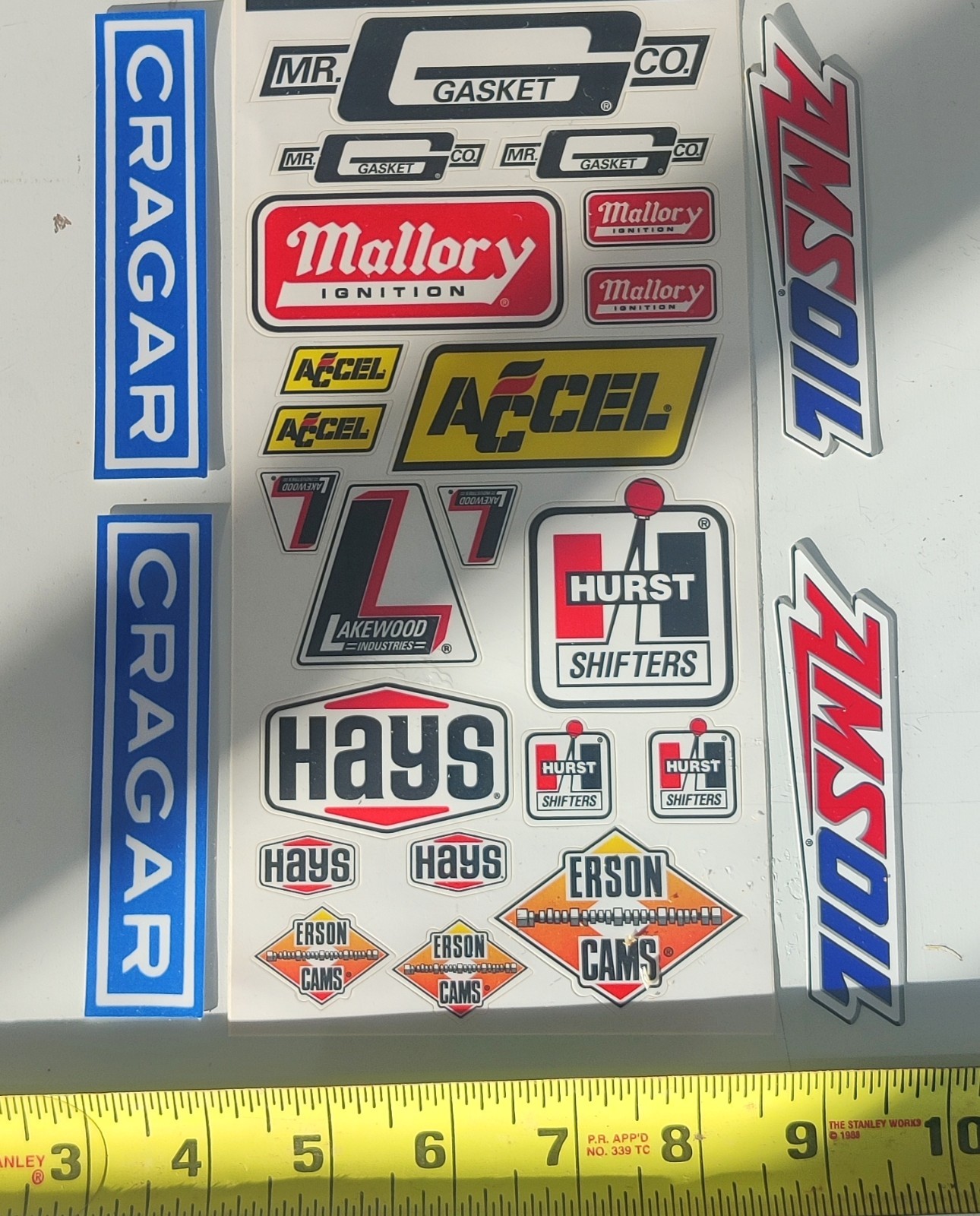 Bundle of 25 Mini Classic Hotrod Racing Decals Stickers NHRA ManCave ...