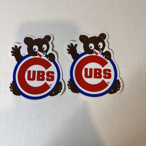 MLB 2 Vintage Chicago Cubs Stickers See Pictures Free Shipping | eBay