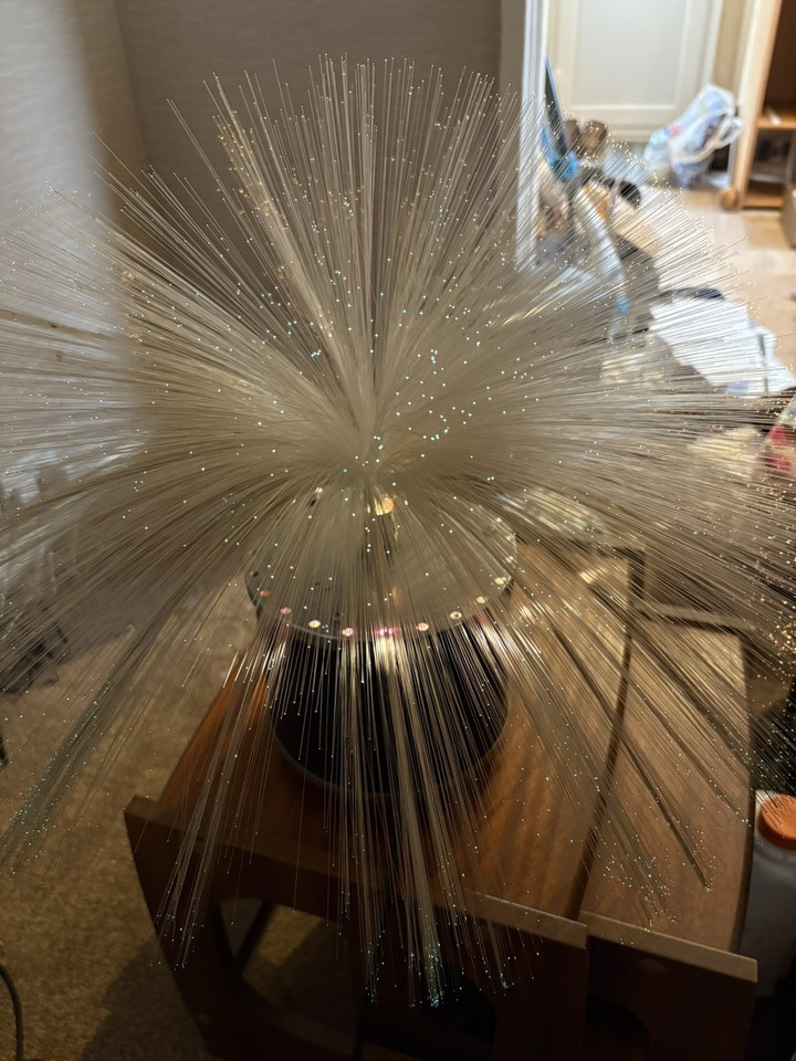 Fibre Optic Lamp By cima international Vintage 1970s Colour Changing ...