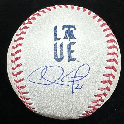 Chase Utley Signed Philadelphia Phillies City Connect Logo Baseball ...