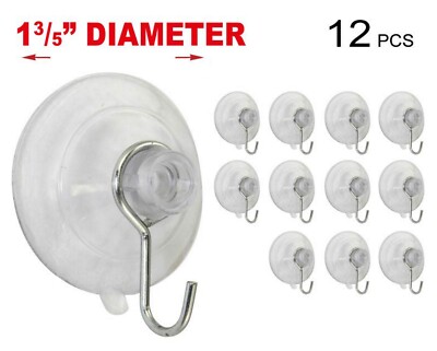 Suction Cup Hooks Clear Powerful SuperLock Heavy Duty Vacuum Shower ...