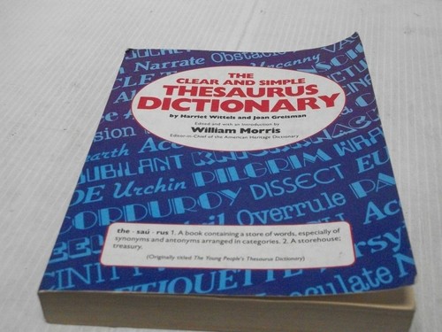 The Clear And Simple Thesaurus Dictionary FC55 1 JV1239 9780448121987 the-clear-and-simple-thesaurus-dictionary-fc55-1-jv1239-9780448121987