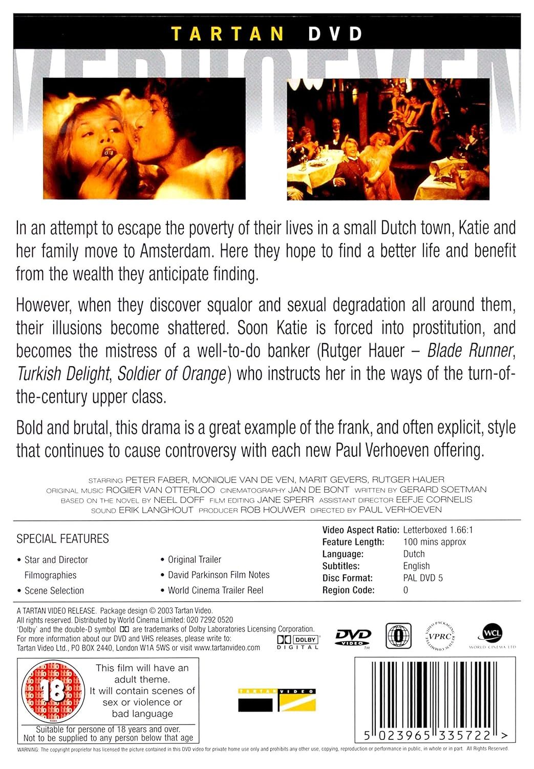Katie Tippel (DVD) Rutger Hauer Peter Faber Fons Rademakers Monique van ...