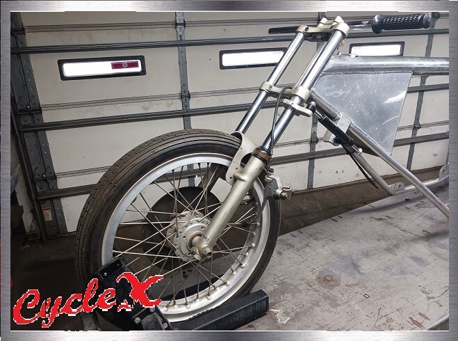 Honda cb750 sohc. Aluminum drag-bike rolling chassis. RC engineering ...