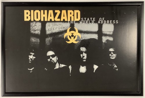 Biohazard Signed Poster 24x36 Bobby Hambel Danny Schuler Autograph ...