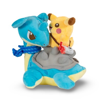 Pokemon Lapras Pikachu Riding Plush 15" Cute Soft Video Game Anime Bag ...