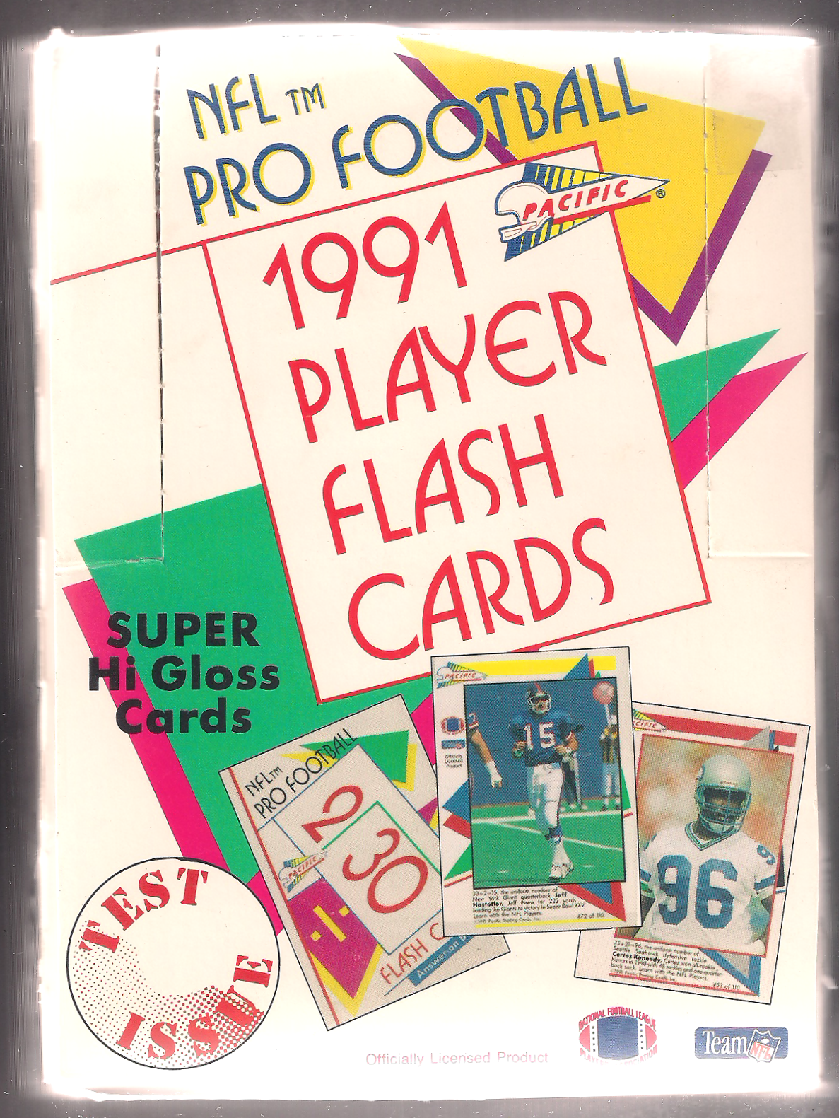 1991 PACIFIC NFL PRO FOOTBALL PLAYER FLASH CARDS BOX - 36 SEALED PACKS ...