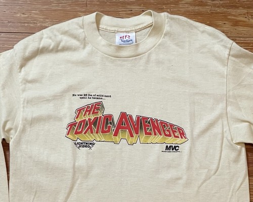 Vintage 80s Toxic Avenger Shirt Horror Comedy Movie Troma Lightning ...