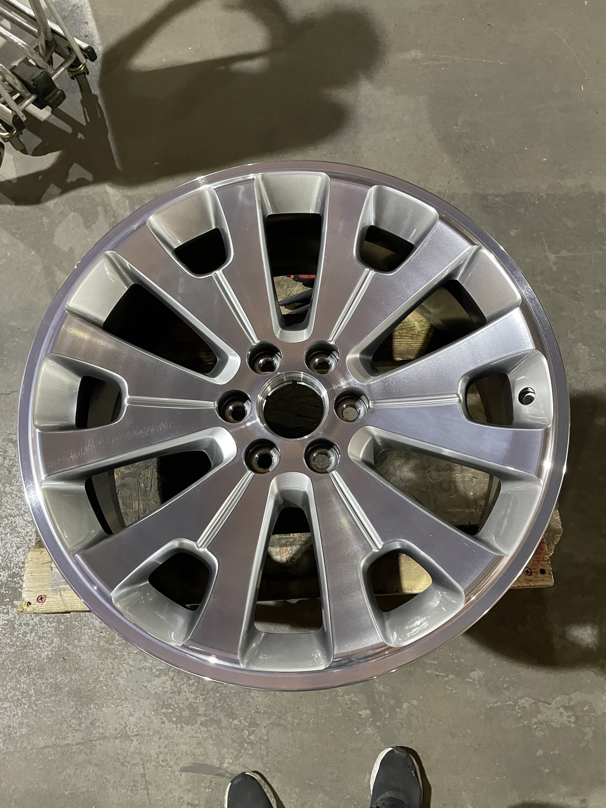 22" Chevrolet Silverado 1500 Black Chrome Wheels Tires Factory OEM Set ...