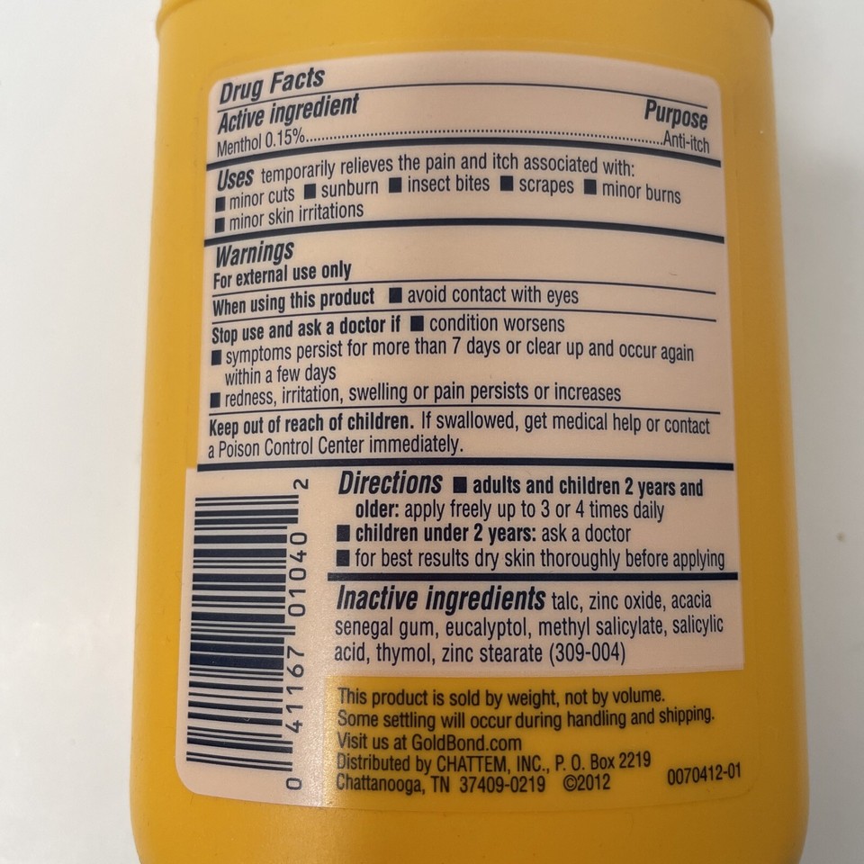 Gold Bond Body Powder Medicated Triple Relief 4 oz WITH TALC Original ...