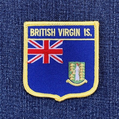 British Virgin Islands Patch Embroidered Caribbean West Indies Flag ...