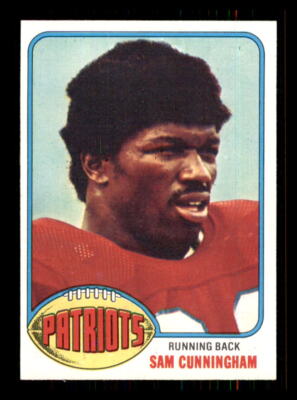 1976 Football Topps Sam Cunningham New England Patriots #434 2 | eBay