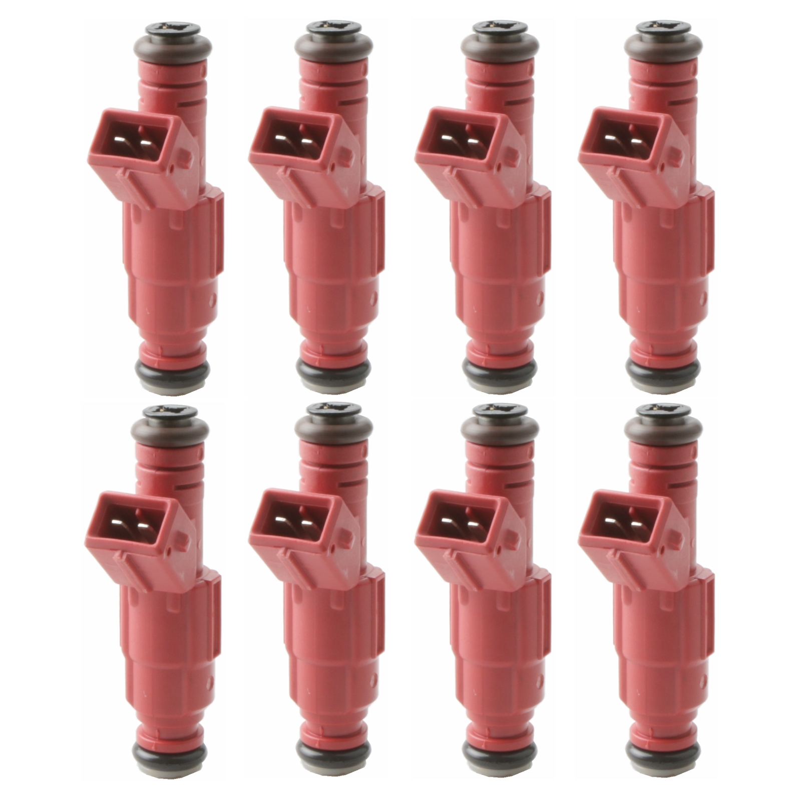 8PC 30lb RED Fuel Injectors Racing Type For Mustang V8 4.6 5.4L EV1 ...