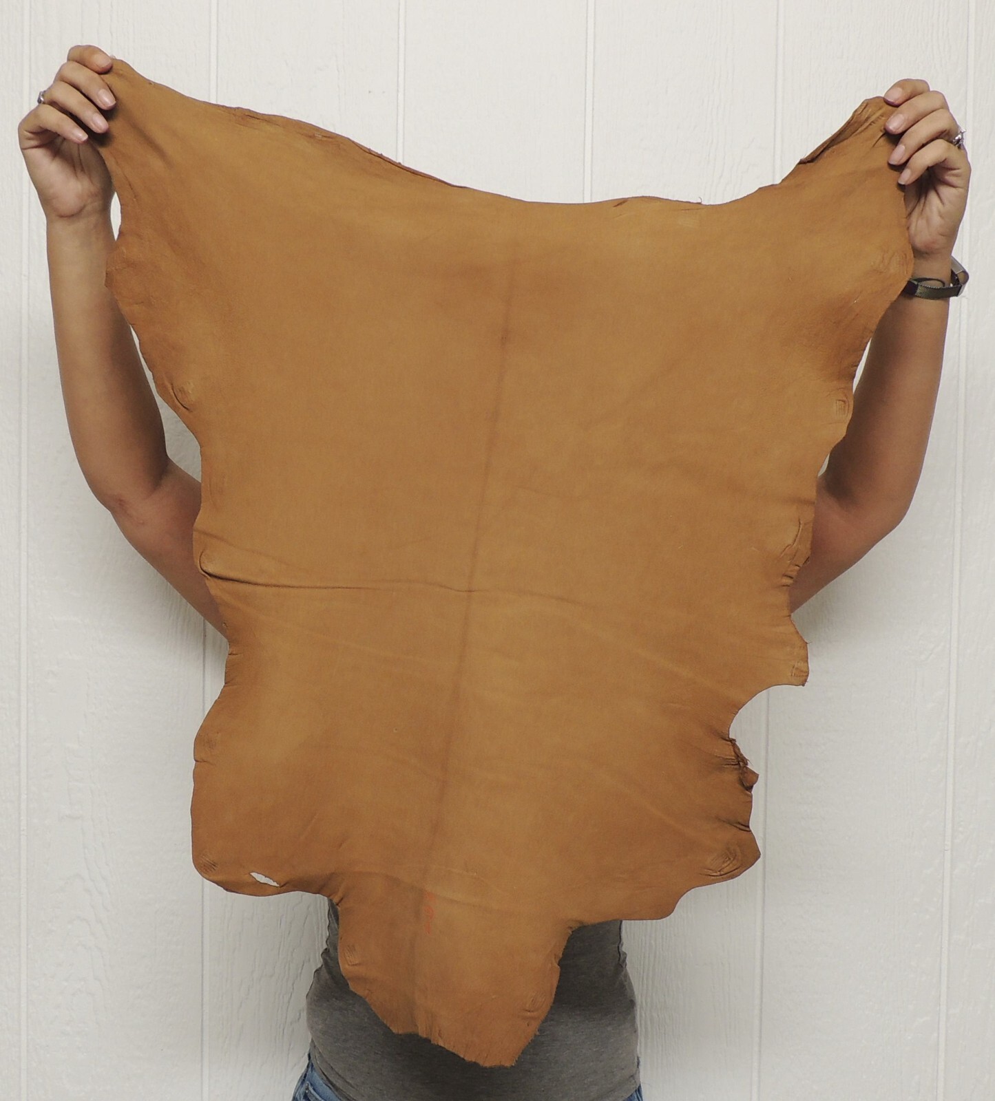 SADDLE BUCKSKIN Leather Hide for Native Crafts Taxidermy SCA LARP Skin ...