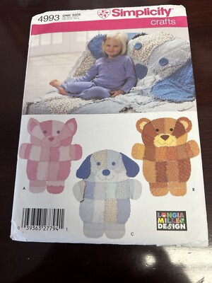 Simplicity Animal Rag Quilts Wall Hanging Throw. 4993 Uncut | eBay