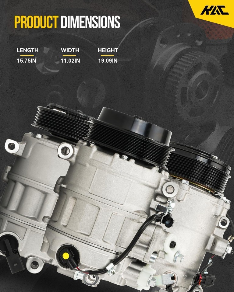 A/C Compressor For Ford F-150 1997-2002 4.6L/5.4L; F-250; F-250 Super ...