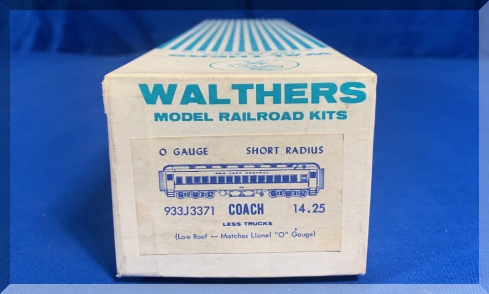WALTHERS MODEL TRAINS O-27 O-GAUGE TRAIN POST WAR KIT CARS X9 - FREE ...