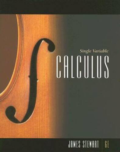 Single Variable Calculus (Stewart's Calculus Series) - Hardcover - GOOD ...