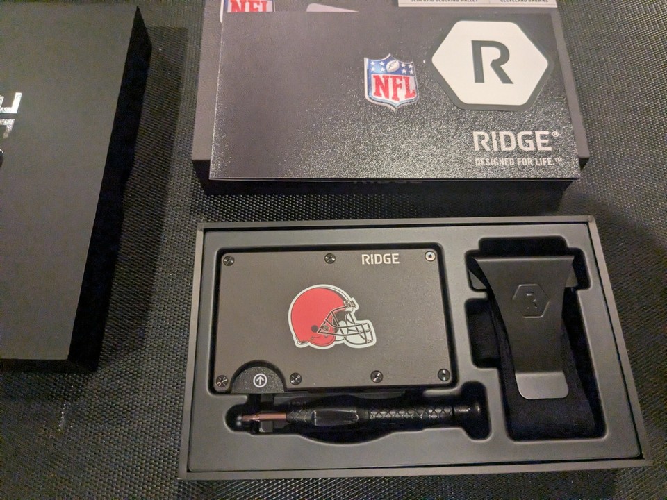 The Ridge Wallet with Money Clip NFL Cleveland Browns | eBay