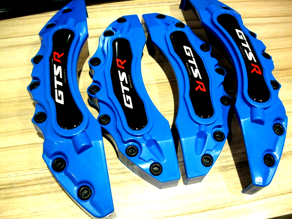 4x Blue Brake Caliper Covers Front Rear SUV ABS Car Disc GT Tuning ...