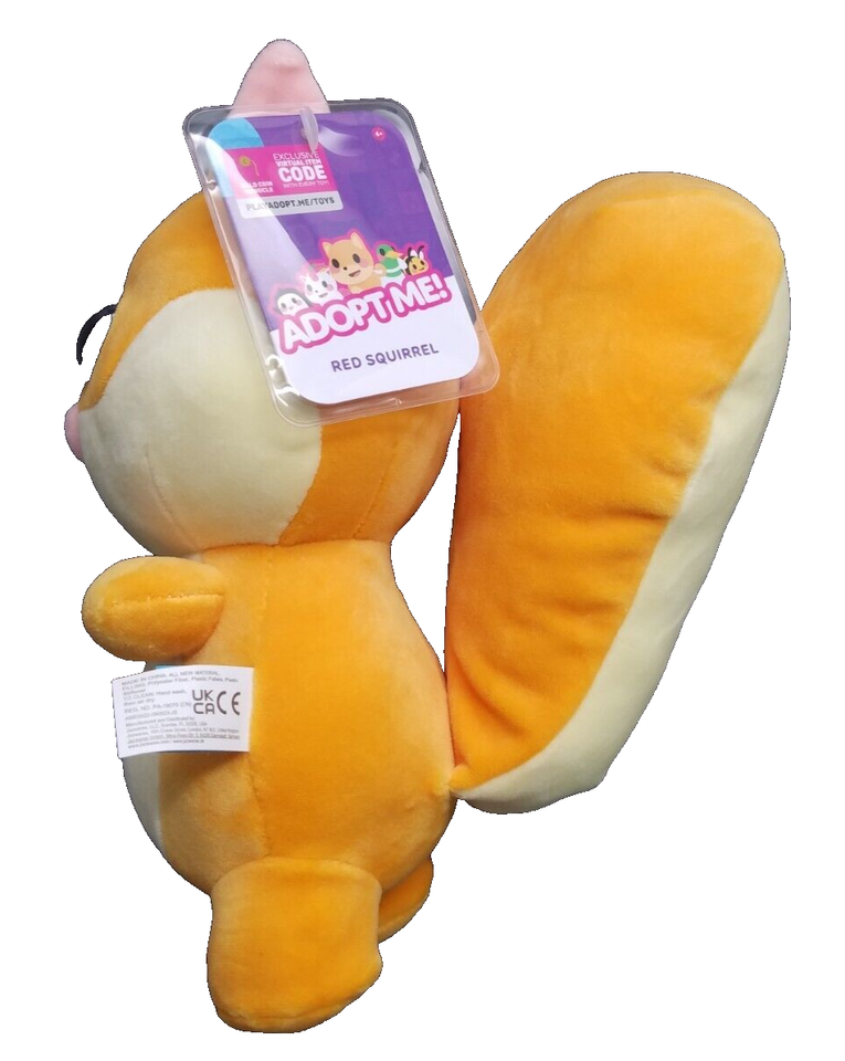 Adopt Me! Plush 8" Pet RED SQUIRREL Stuffed Animal Roblox 2023 Toy ...