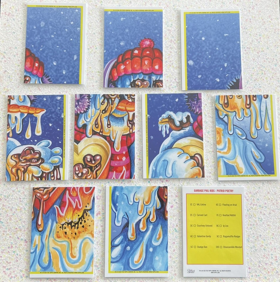 2024 TOPPS GPK GARBAGE PAIL KIDS PUTRID POETRY ️C Card Set ️ 10 Cards ...