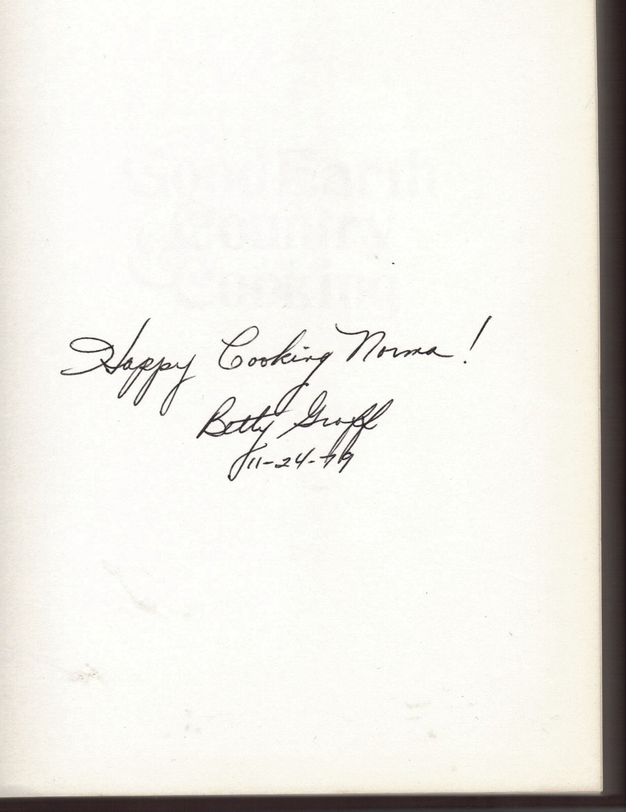 HC Cookbook: Good Earth Country Cooking, By Betty Groff. Great Pa ...