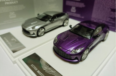 1/64 Alloy diecast car model Aston Martin DB12 Purple/Silver | eBay