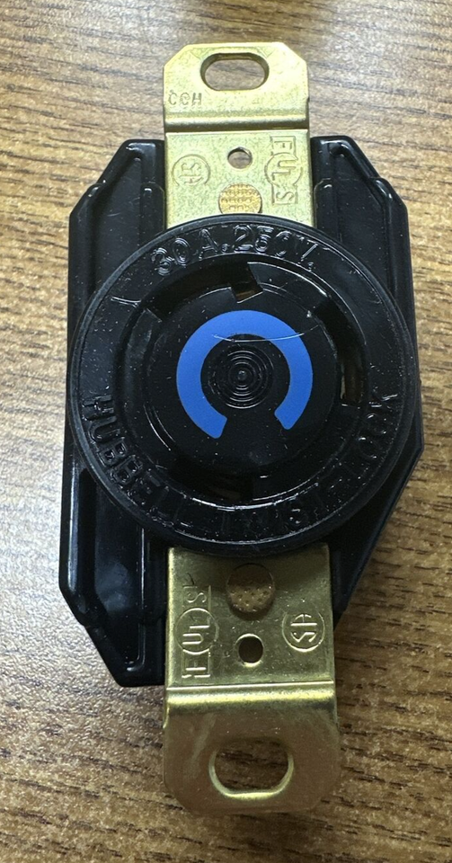 HUBBELL HBL2620 30A 250V 2P 3W GROUNDING TWIST LOCK RECEPTACLE *NEW IN ...
