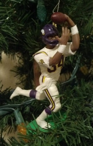 Randy Moss Minnesota Vikings Christmas Tree Ornament #84 White Jersey ...