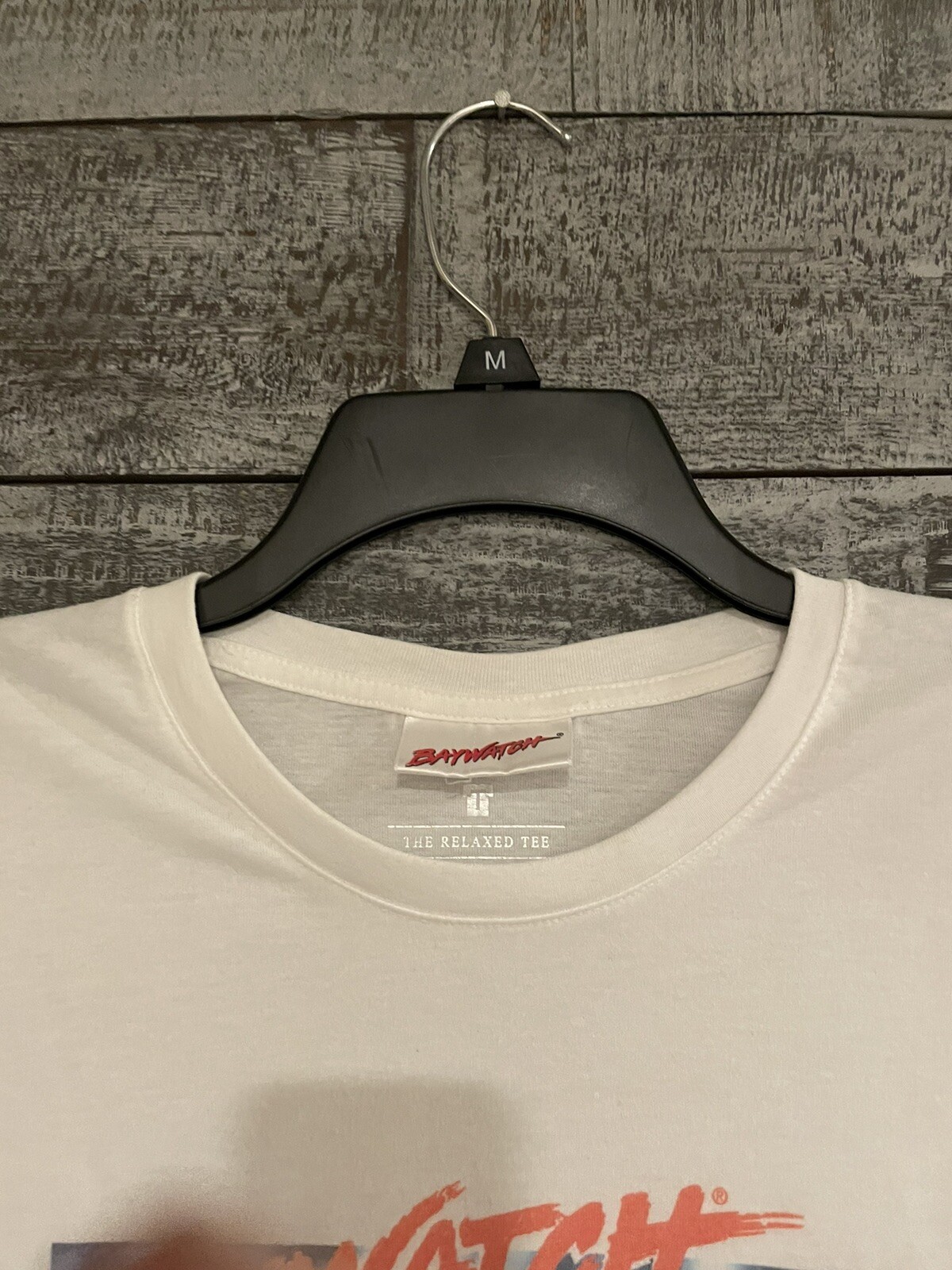 Baywatch David Hasselhoff White T Shirt Relaxed Tee W… - Gem