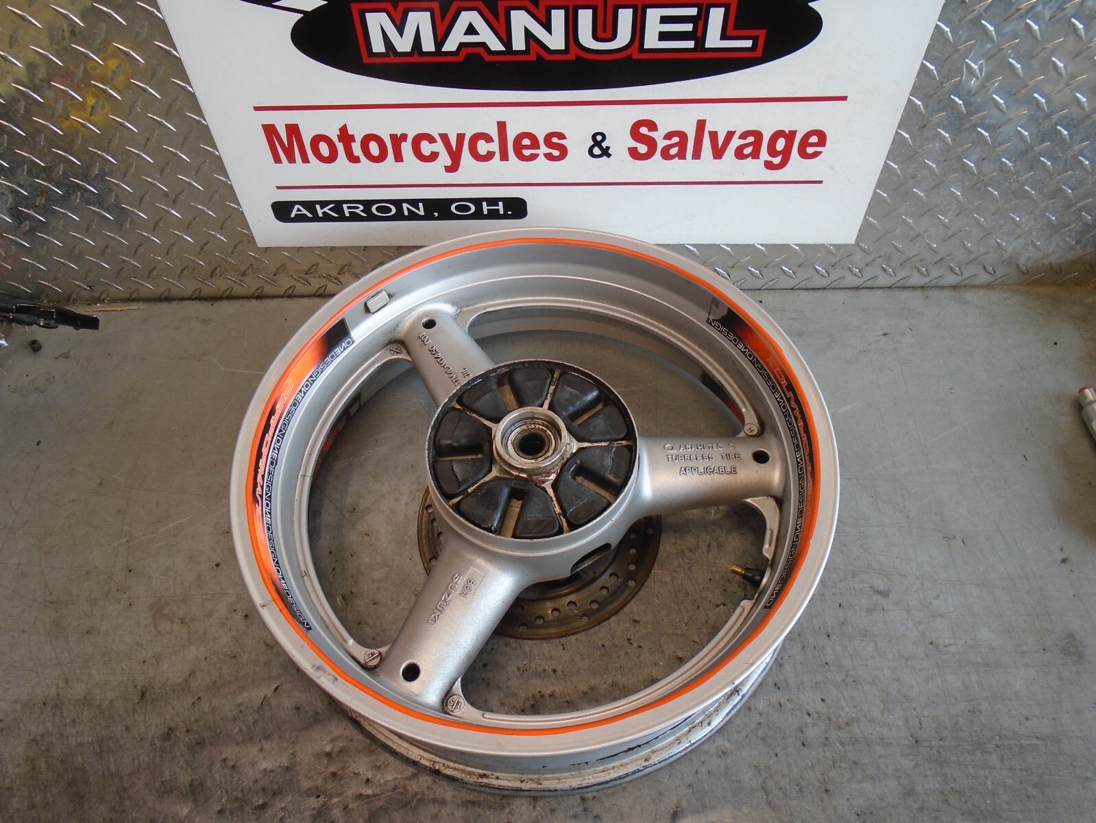 03-07 2003-2007 SUZUKI SV650 SV650S REAR WHEEL RIM STR88 64111-08F11 ...