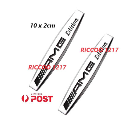 chrome AMG badges side panel for Mercedes Benz alloy amg edition | eBay ...