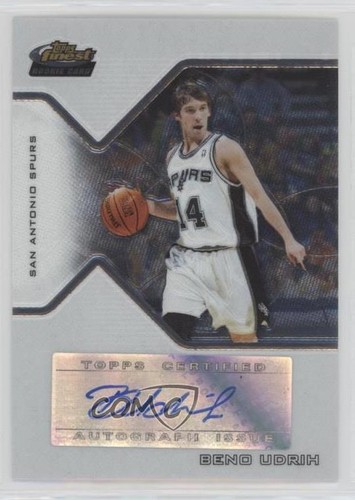 2004-05 Topps Finest - Rookie Autograph #186 Beno Udrih /299 (AU, RC ...