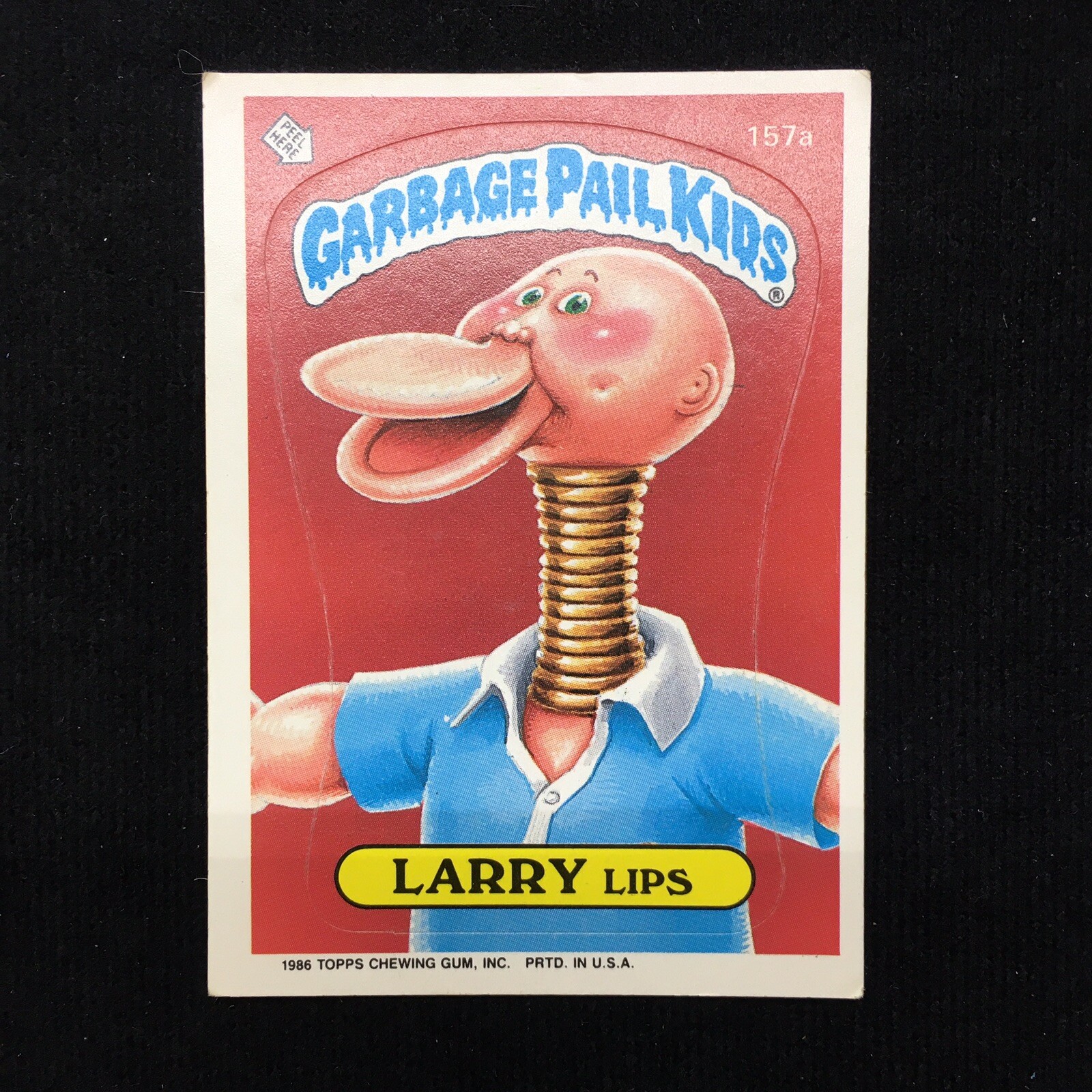 VTG‼ 1986 Garbage Pail Kids Series 4 #157a LARRY LIPS • VG‼ • SHIPS 1st ...